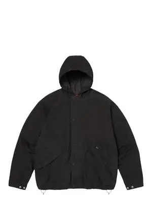 Supreme Hooded Raglan Jacket - Black