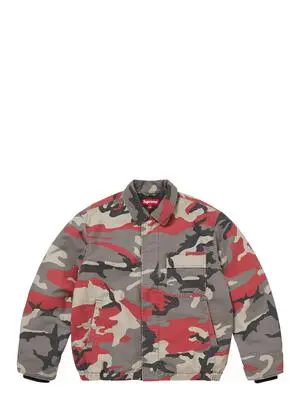 Supreme Cordura Twill Utility Jacket Camouflage - Red