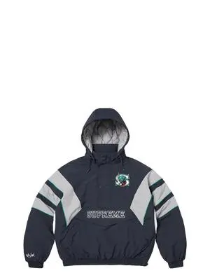 Supreme Supreme X Salem Half Zip Stadium Jacket Blue