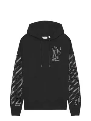 Off-White Double Arrow Skate Hoodie - Black
