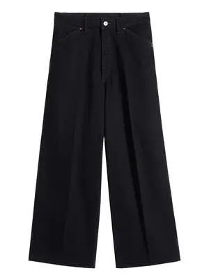 LEMAIRE Wide Leg Trousers - Black