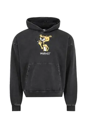 MARKET Yellow Panther Hoodie - Black