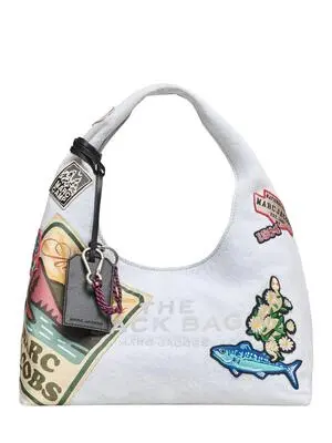 Marc Jacobs Patchwork Denim Sack Bag - Blue