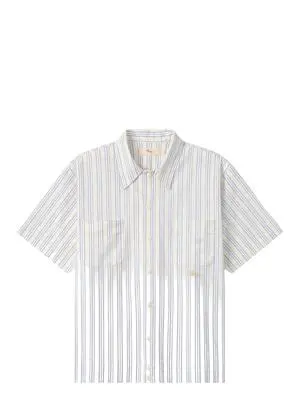 CHERRY LA Cherry LA Short Sleeve Striped Shirt