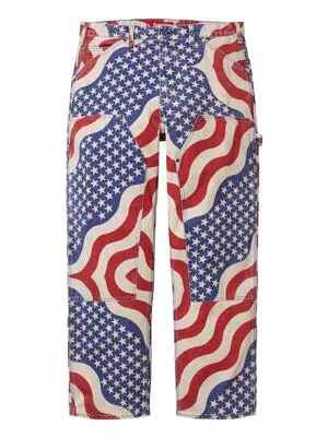 Supreme Flag Double Knee Painter Pants - Multicolor