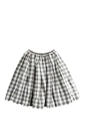 Tao Comme Des Garçons Checkered Ruched Skirt - Grey