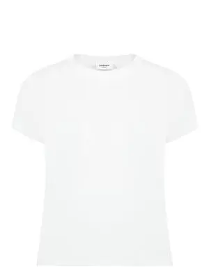 Saint Laurent Short Sleeve Fitted T-shirt - White