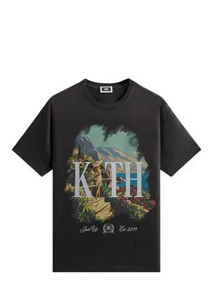 Kith Getaway Vintage" Graphic T-shirt - Black