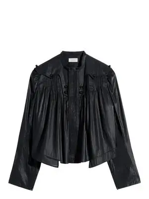 LEMAIRE Pleated Blouse - Black