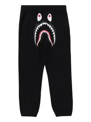 A BATHING APE Shark Sweat Pants - Black