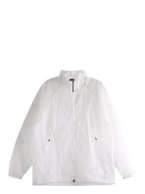 GOLDWIN Sheer Nylon Zip-up Windbreaker Jacket - White