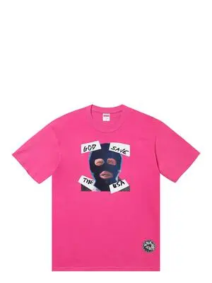 Supreme Supreme "God Save Us" Graphic T-Shirt Pink