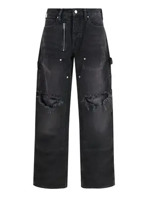 Alexander Wang Mid Rise Carpenter Jeans - Black