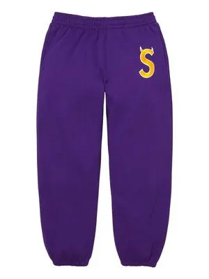 Supreme Devil's Logo Sweatpants - Purple