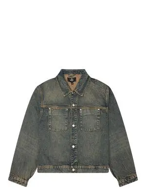 REPRESENT Denim Trucker Jacket - Blue