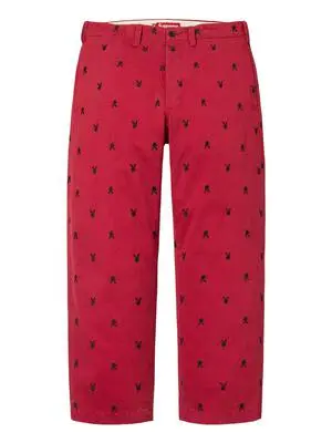 Supreme Playboy Chino Pants - Red