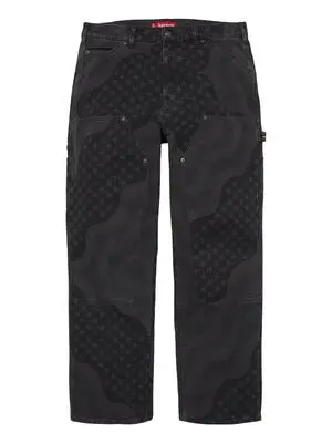 Supreme Flag Double Knee Painter Pant - Black