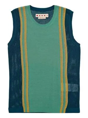 Marni Sleeveless Roundneck Sweater - Green