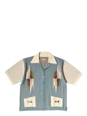 Kapital 12g Cotton Knit Chimayo Aloha Polo - Tan