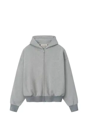 Fear Of God Signature Classic Full Zip Hoodie - Grey