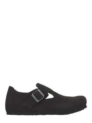 BIRKENSTOCK London Suede Leather Buckled Shoes - Black