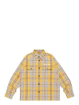 HUMAN MADE Plaid Button-up Shirt - Yellow