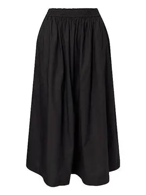 SKALL STUDIO Cotton Midi Skirt - Black