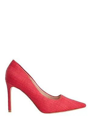 DUNE Dune Assured Pointed-Toe Raffia Courts With Stiletto Heel