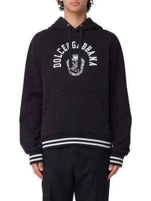 Dolce & Gabbana Cotton Logo Hoodie - Black