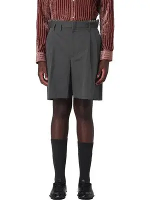 MAISON MARGIELA Cotton And Silk Blend Sartorial Shorts - Grey