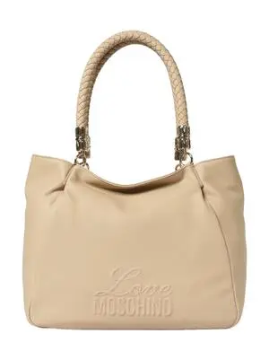 Moschino Braided Handle Shoulder Bag - Beige