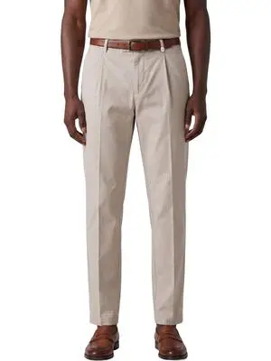 MYTHS Myths Tailored Pleated Trousers Brown