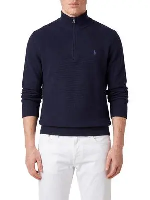 Polo Ralph Lauren Quarter Zip Sweater - Blue