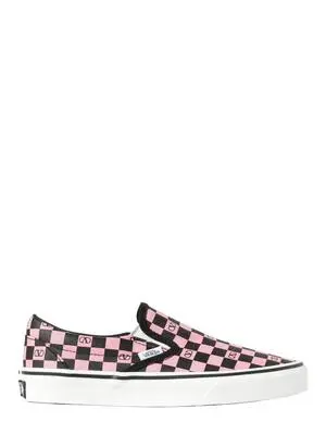 VANS Valentino Garavani X Checkered Monogram Canvas Slip-on Sneakers - Pink