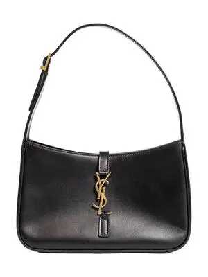 Saint Laurent Le 5 À 7 Hobo Bag In Smooth Leather - Black