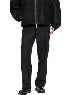 Herno Twisted Fit Tailored Trousers - Black