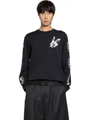 Simone Rocha Tortoise And Hare Long Sleeve T-shirt - Black