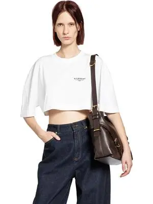 GIVENCHY GIVENCHY Stamp Cropped T-Shirt