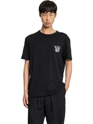 Valentino Garavani Vg Patch T-shirt - Black