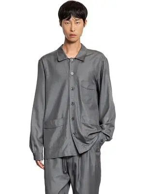 TOM FORD Yarn Dyed Silk Light Outershirt - Grey