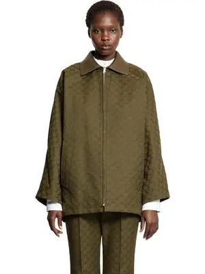 Gucci Gg Canvas Jacket - Green