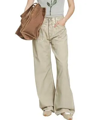 ACNE STUDIOS ACNE STUDIOS Overprint Wide-Leg Jeans