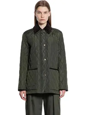BURBERRY BURBERRY Quilted Nylon Jacket With Corduroy Collar