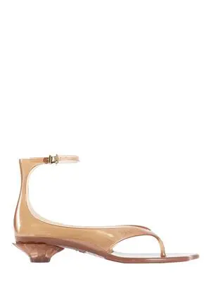 CHLOÉ CHLOÉ Transparent Jelly Sandals With Sculptural Heel