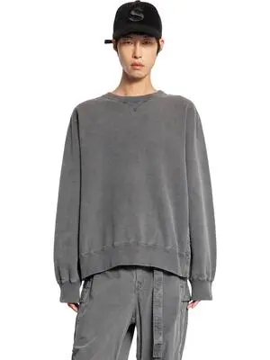 SACAI SACAI Grey Cotton Jersey Sweatshirt