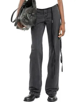 ANN DEMEULEMEESTER Ona 5 Pocket Flared Jeans - Grey