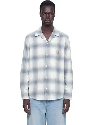 Carhartt Work In Progress L/s Tyers Shirt Cotton Twill - Blue