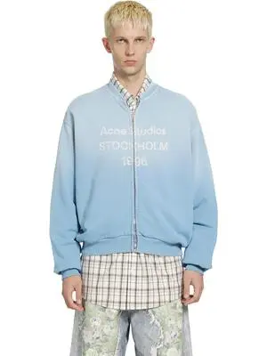 Acne Studios Washed Zip-up Cardigan - Blue
