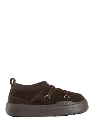 Moon Boot Suede Lace-up Sneakers - Brown