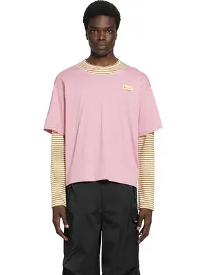 Marni Layered Cotton T-shirt - Pink